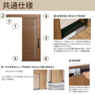 YKK 玄関引き戸 コンコードS30 N51T 外引込み 関東間入隅2×4 W1645×H2195mm ピタットKey ポケットKey 手動錠 ...