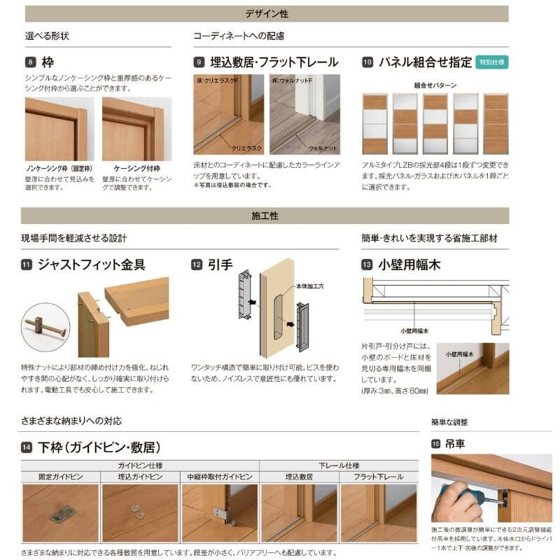 オーダーサイズ リクシル ラシッサS 可動間仕切り 引戸上吊方式 オーダーサイズ リクシル ラシッサS 可動間仕切り 引戸上吊方式